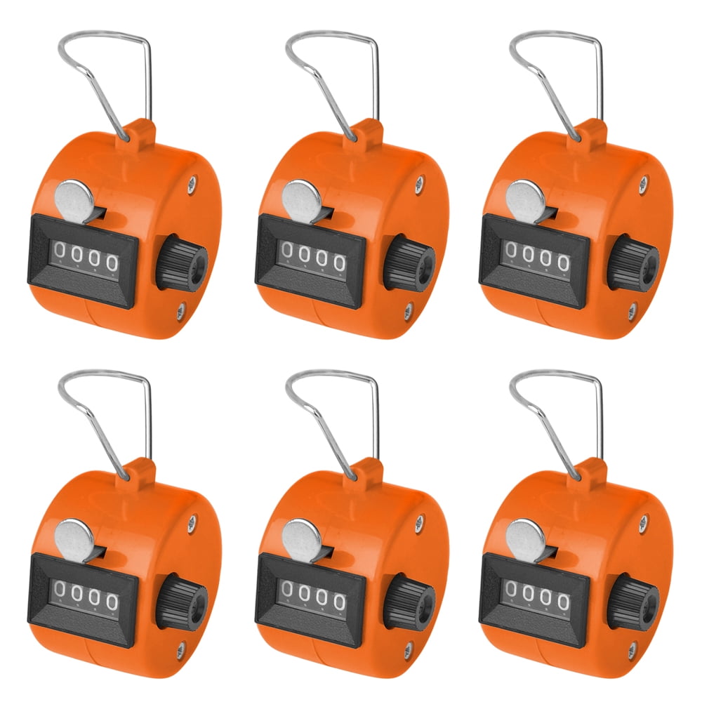 Toptie 6 Pcs Handheld Tally Counters, 4-Digit Mechanical Hand Counter ...
