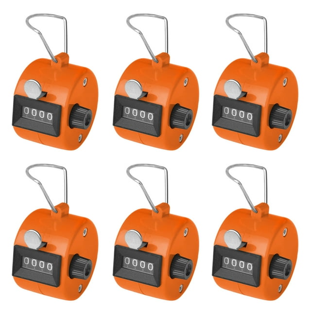 Toptie 6 Pcs Handheld Tally Counters, 4-Digit Mechanical Hand Counter ...