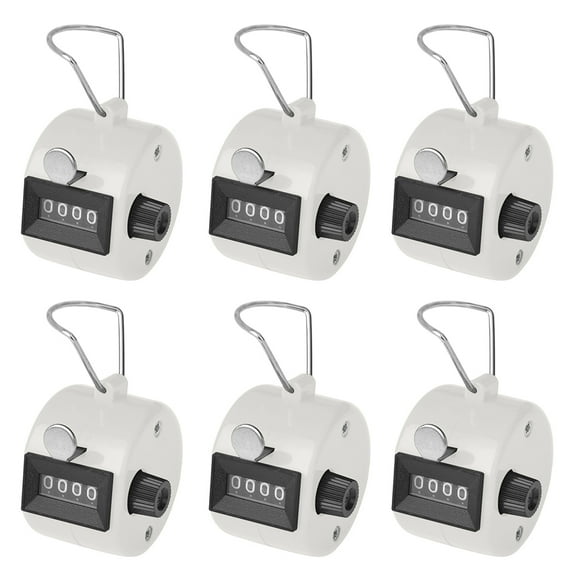 Toptie 6 Pcs Handheld Tally Counters, 4-Digit Mechanical Hand Counter ...
