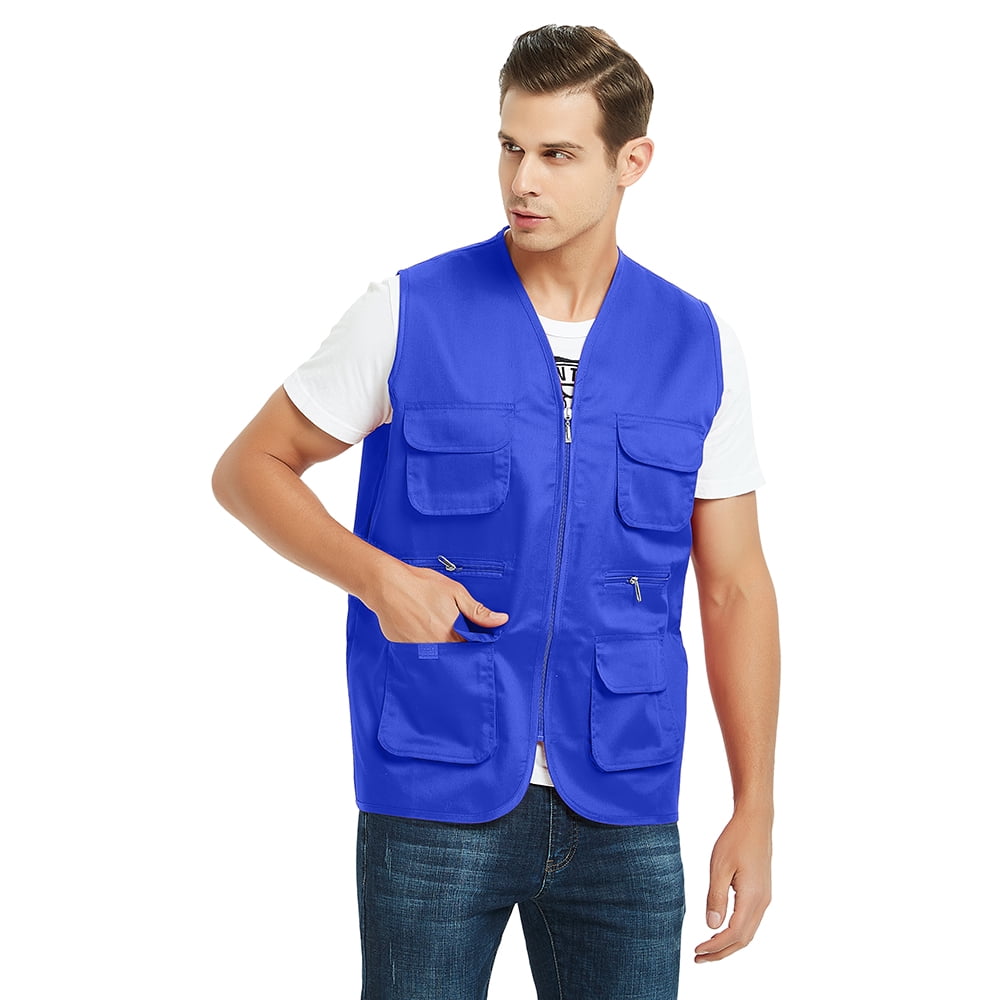 Toptie Adult Supermarket Volunteer Vest Travel Safari Multi-pocket ...