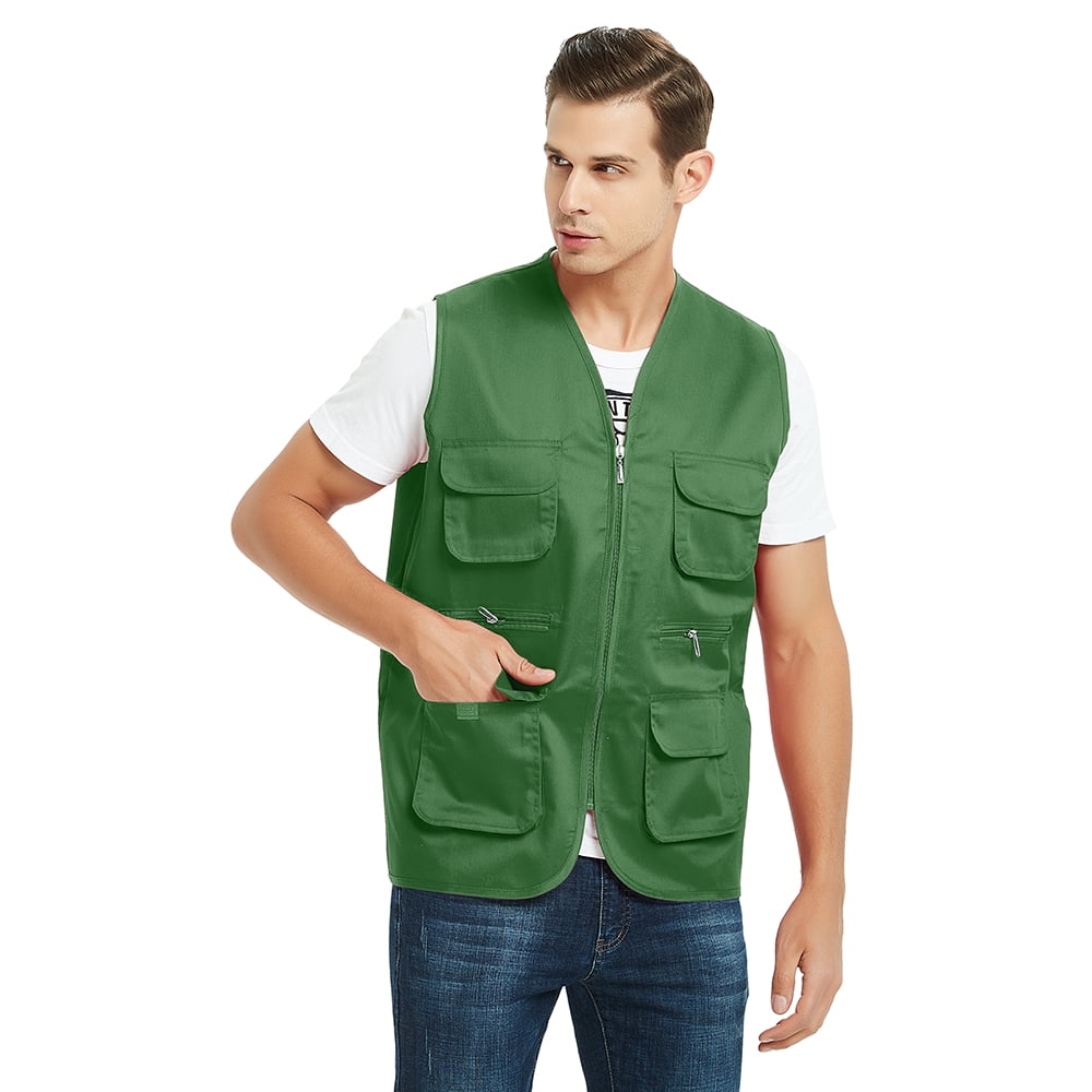 Toptie Adult Supermarket Volunteer Vest Travel Safari Multi-pocket ...