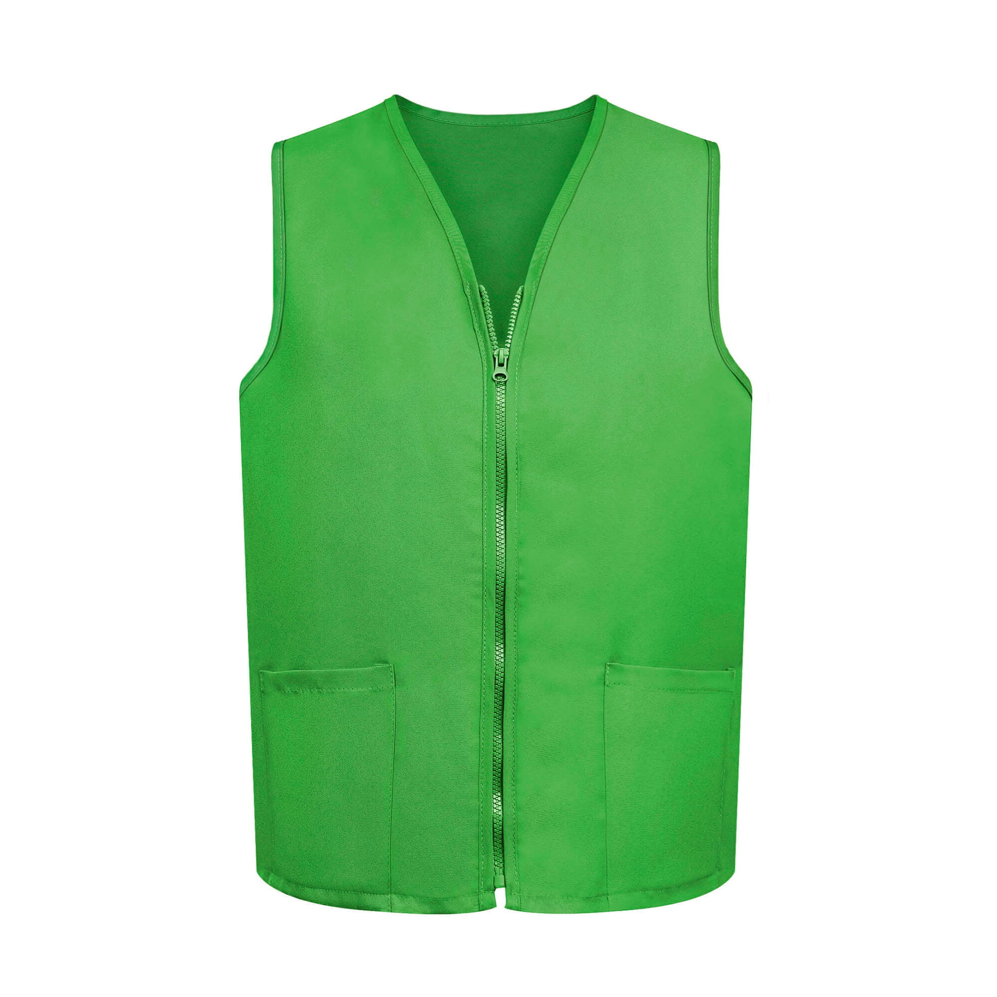 TOPTIE Adult Volunteer Work Vest Event Supermarket Apron Vests - Green ...