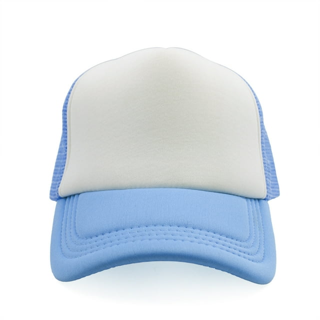 Toptie Blank 5 Panel Trucker Hat Foam Front Mesh Back 2 Tone Trucker ...