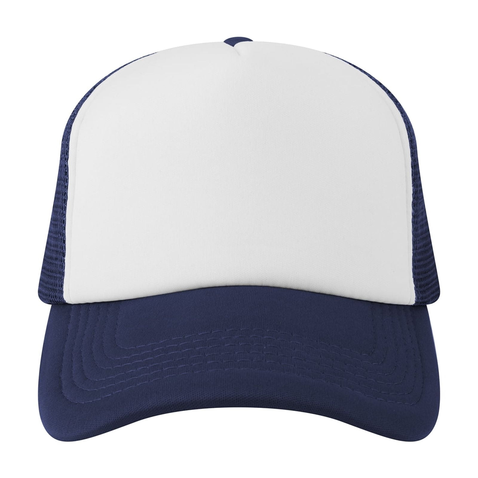 TOPTIE Blank 5 Panel Trucker Hat Foam Front Mesh Back 2 Tone Trucker ...