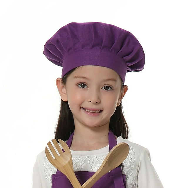 Toptie Chef Hat for Kid & Adult, Cotton Elastic Adjustable Kitchen ...
