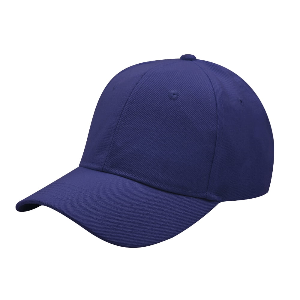 Toptie Classic Plain Baseball Cap Unisex 6 Panel Cap Sports Outdoor Mid ...
