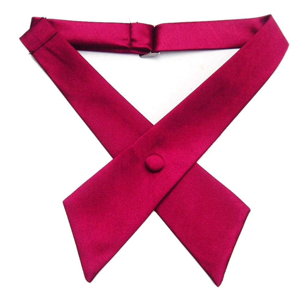 Toptie Criss-Cross Tie, Girls' School Uniform Cross Tie-Burgundy ...