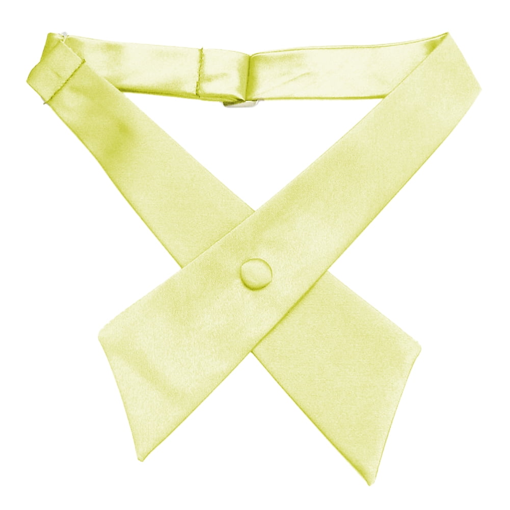 Toptie Criss-Cross Tie, Girls' School Uniform Cross Tie-Yellow ...