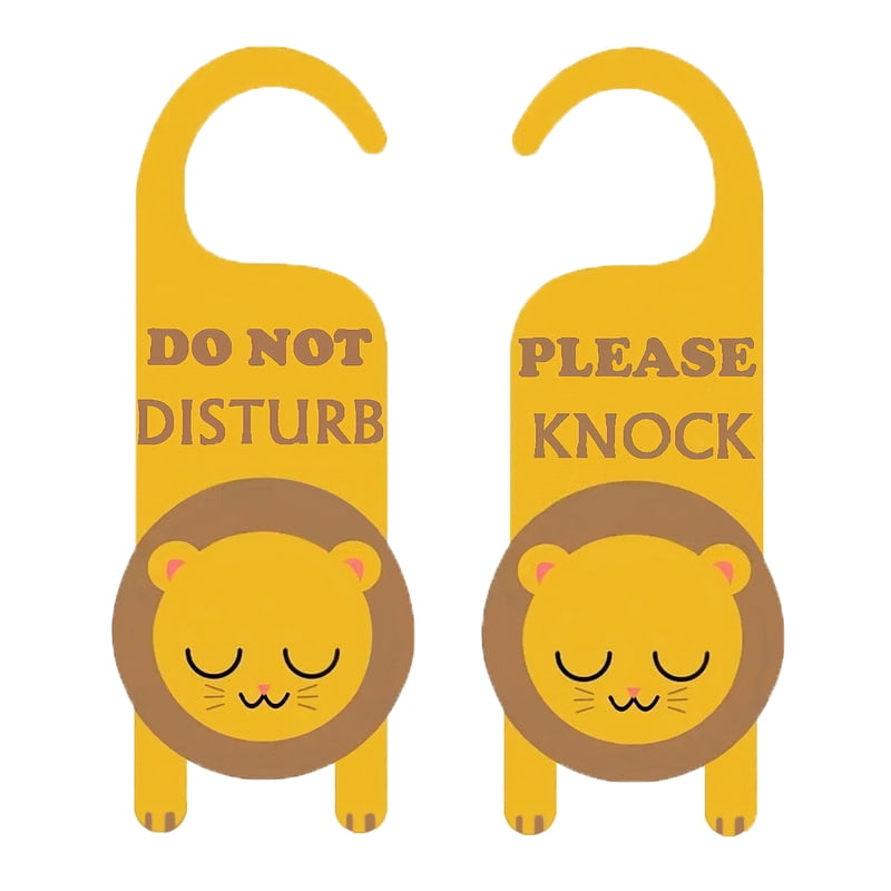 Toptie Do Not Disturb Door Hanger Sign Please Knock Door Knob Hanger