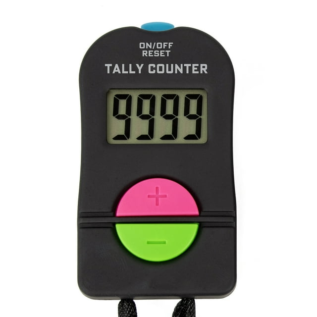 Toptie Electronic Hand Tally Counter, 4-Digit Add & Subtract Number ...