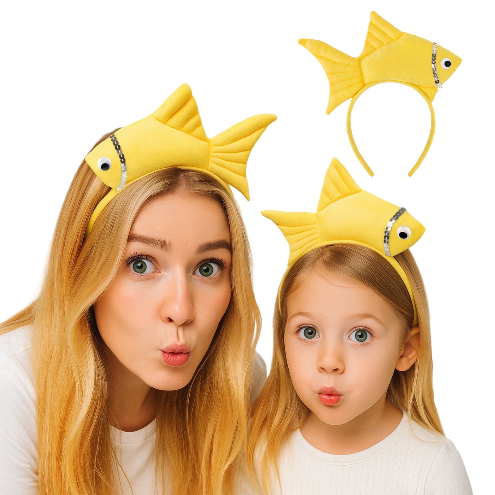 Toptie Fish Plush Animal Headbands for Holloween Costumes, Ear Horn ...