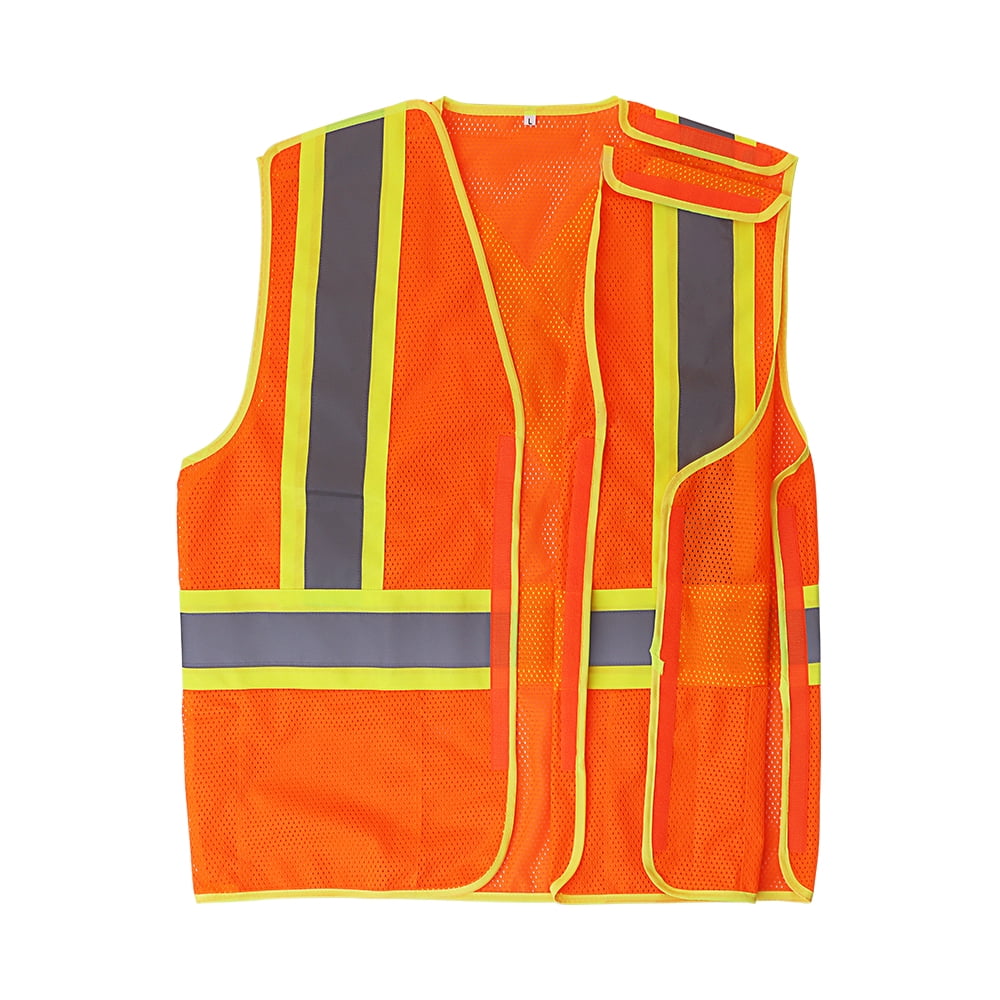 Toptie High Visibility Mesh 5 Points Break Away Safety Vest with ...