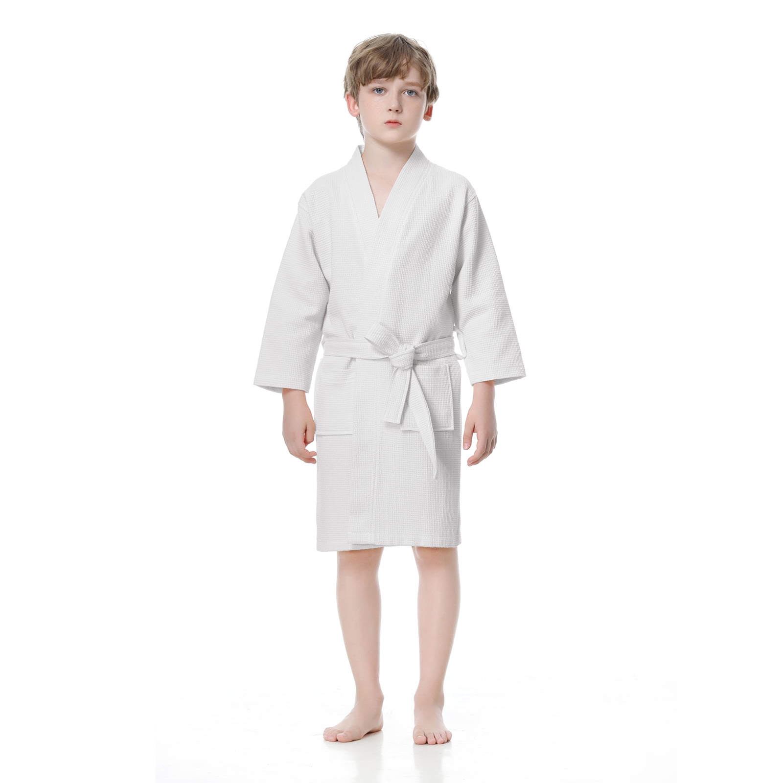 Toptie Kids Bathrobe Boys Girls Robe Waffle Lightweight Sleepwear for ...
