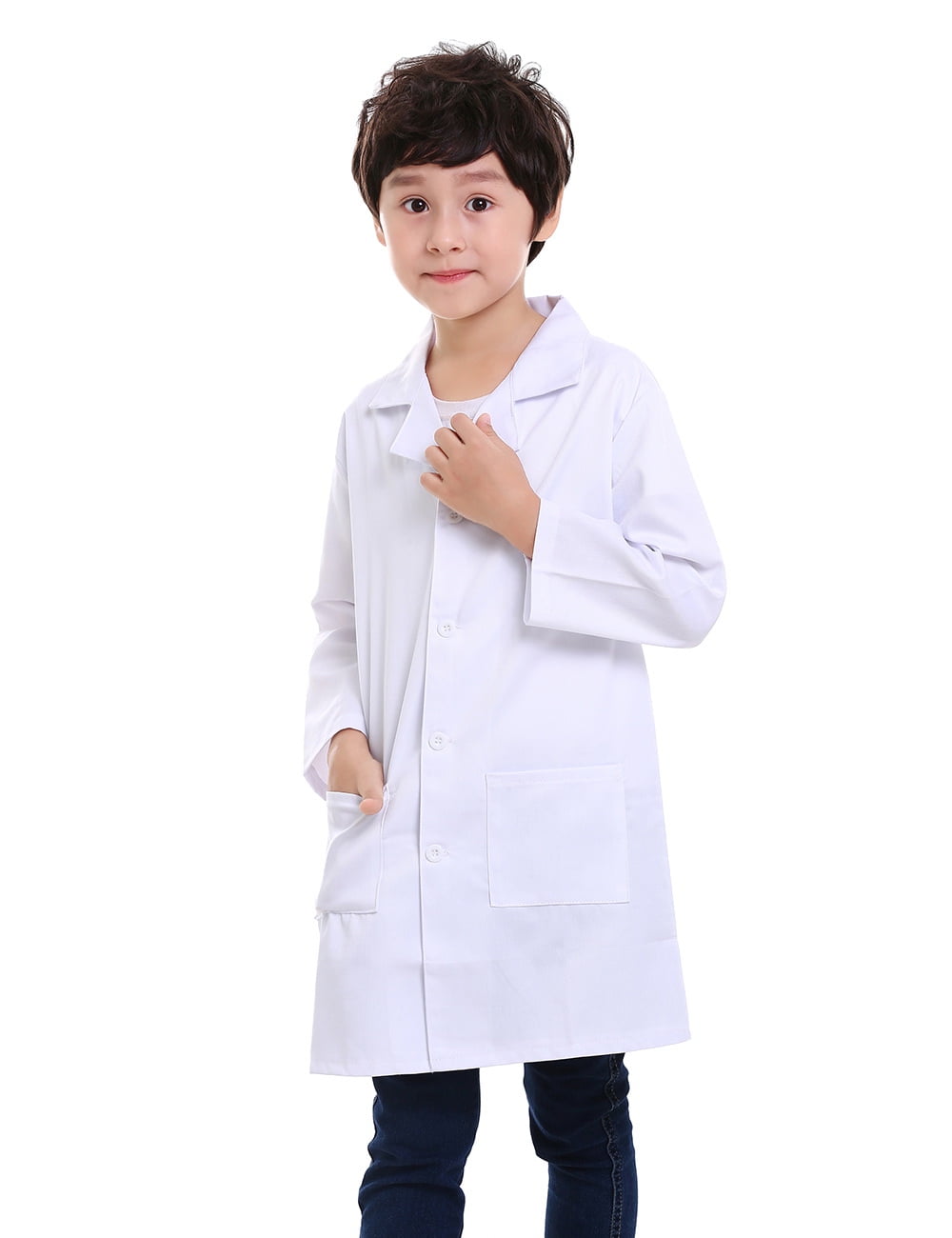 Toptie Kids Lab Coat For School Scientists Halloween Costume-White-6X/7 ...