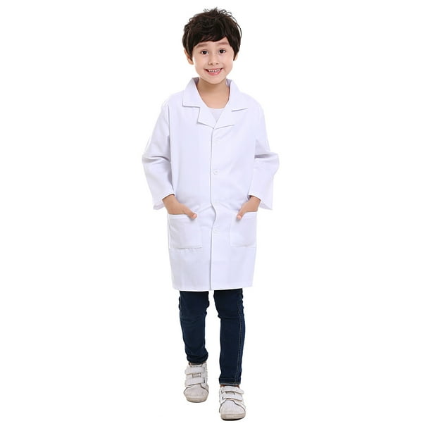 Toptie Lab Coat For Kid Children Scientist Role Play Halloween Costume ...