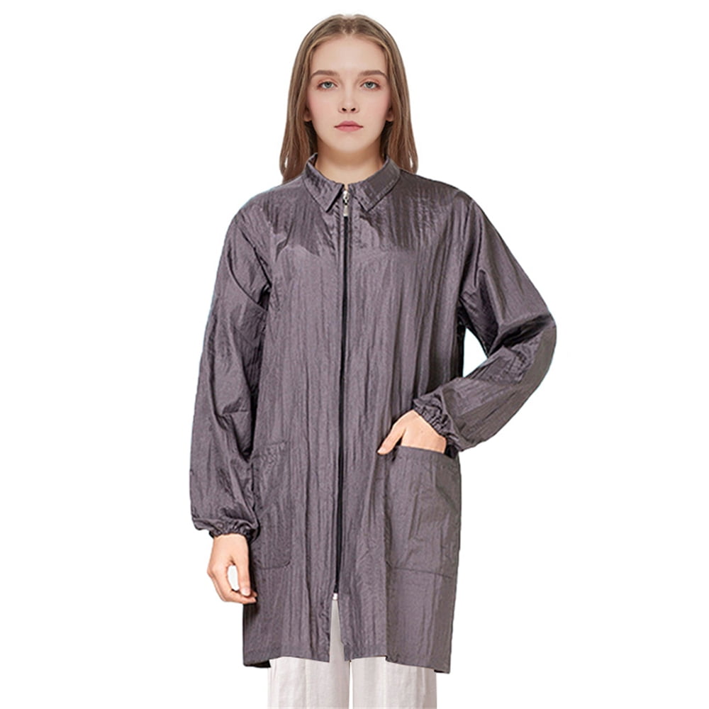 Toptie Long Sleeve Hair Stylist Smock Work Clothes, Pet Grooming ...