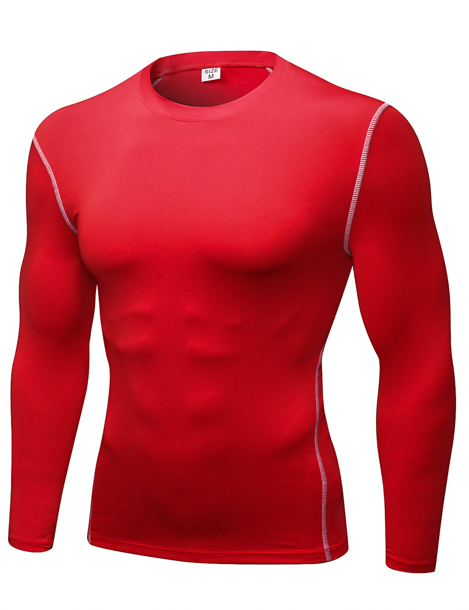 Toptie Men\'s Long Sleeve Compression Shirt, Athletic Workout Base ...