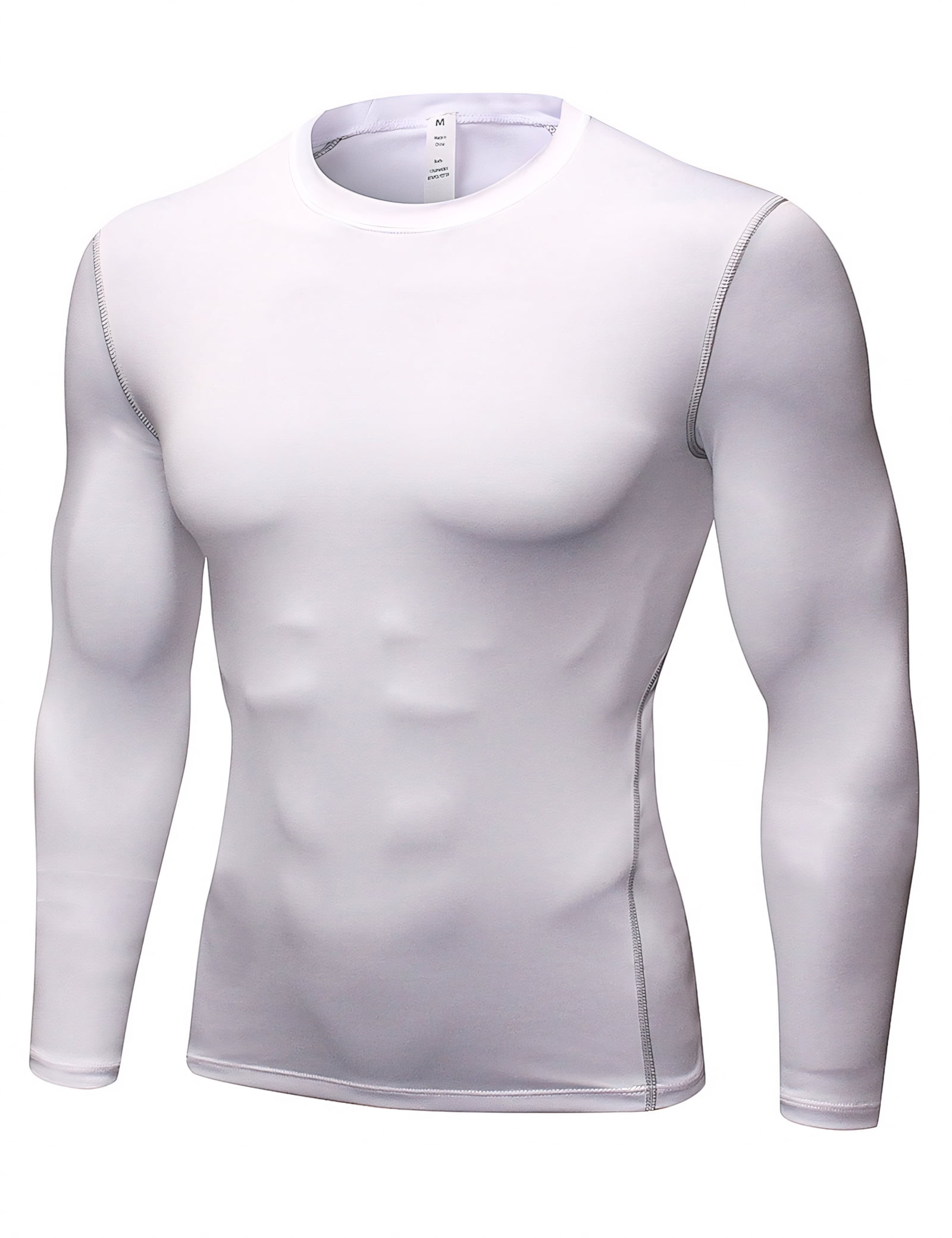 Toptie Men\'s Long Sleeve Compression Shirt, Athletic Workout Base ...