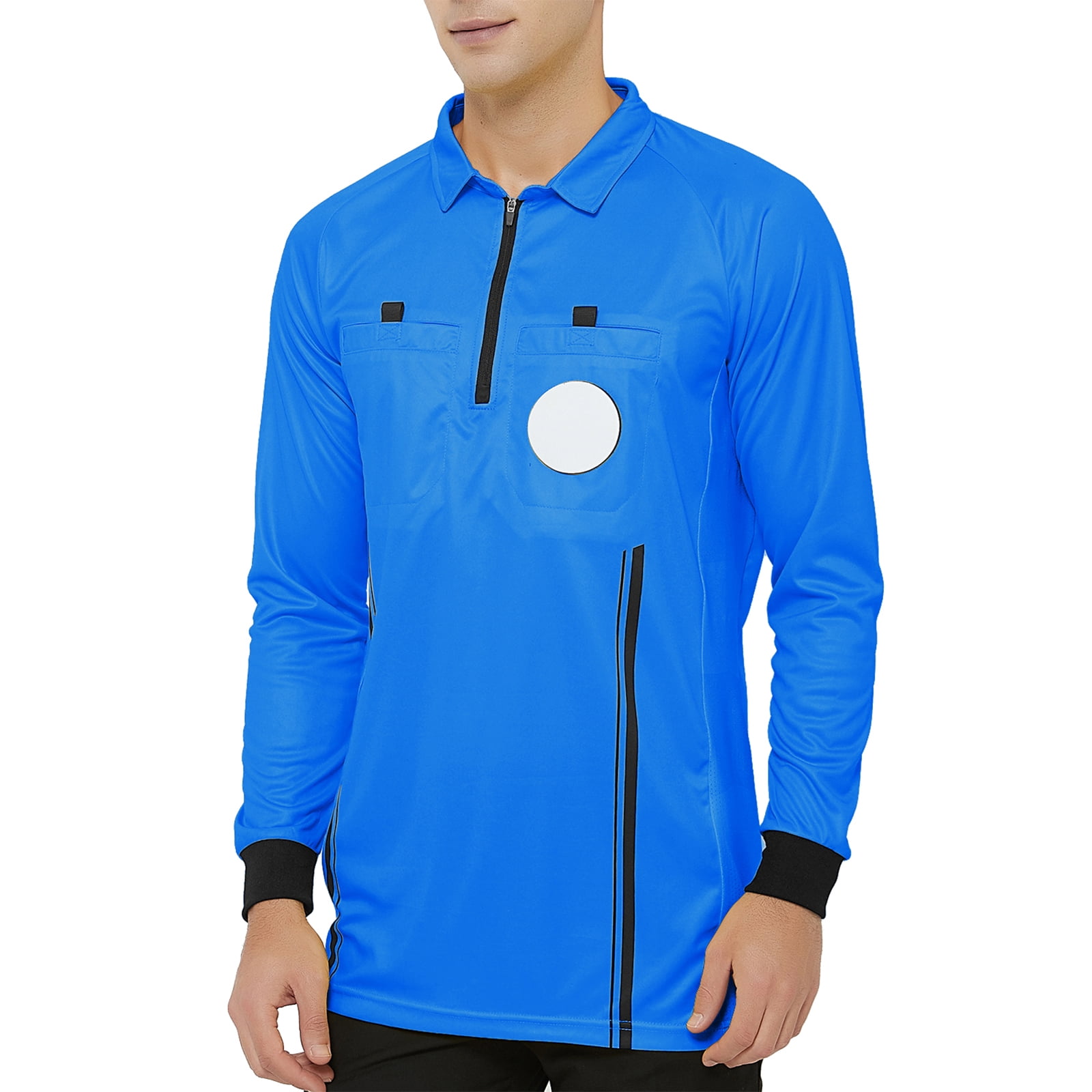 TOPTIE Men's Official Soccer Long Sleeve Referee Jersey USSF Pro ...