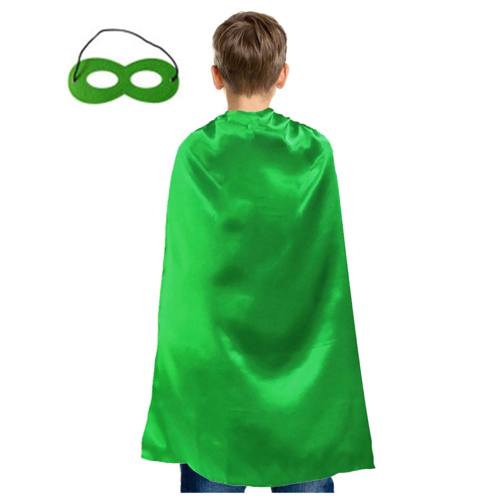 Toptie Satin Superhero Capes and Eyeflap Set, Halloween Festival Event ...