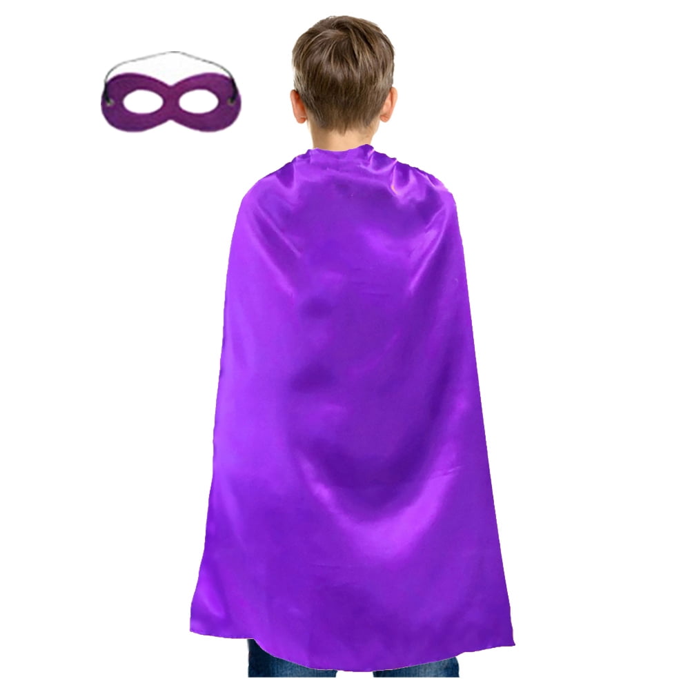 Toptie Satin Superhero Capes and Eyeflap Set, Halloween Festival Event ...