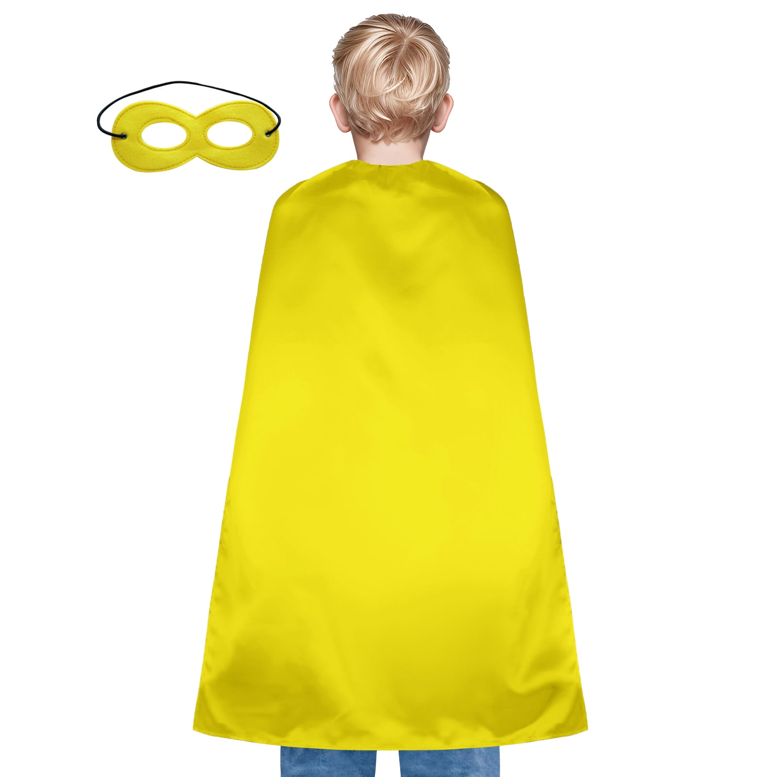 Toptie Satin Superhero Capes with Touch Fastener and Eye Mask ...