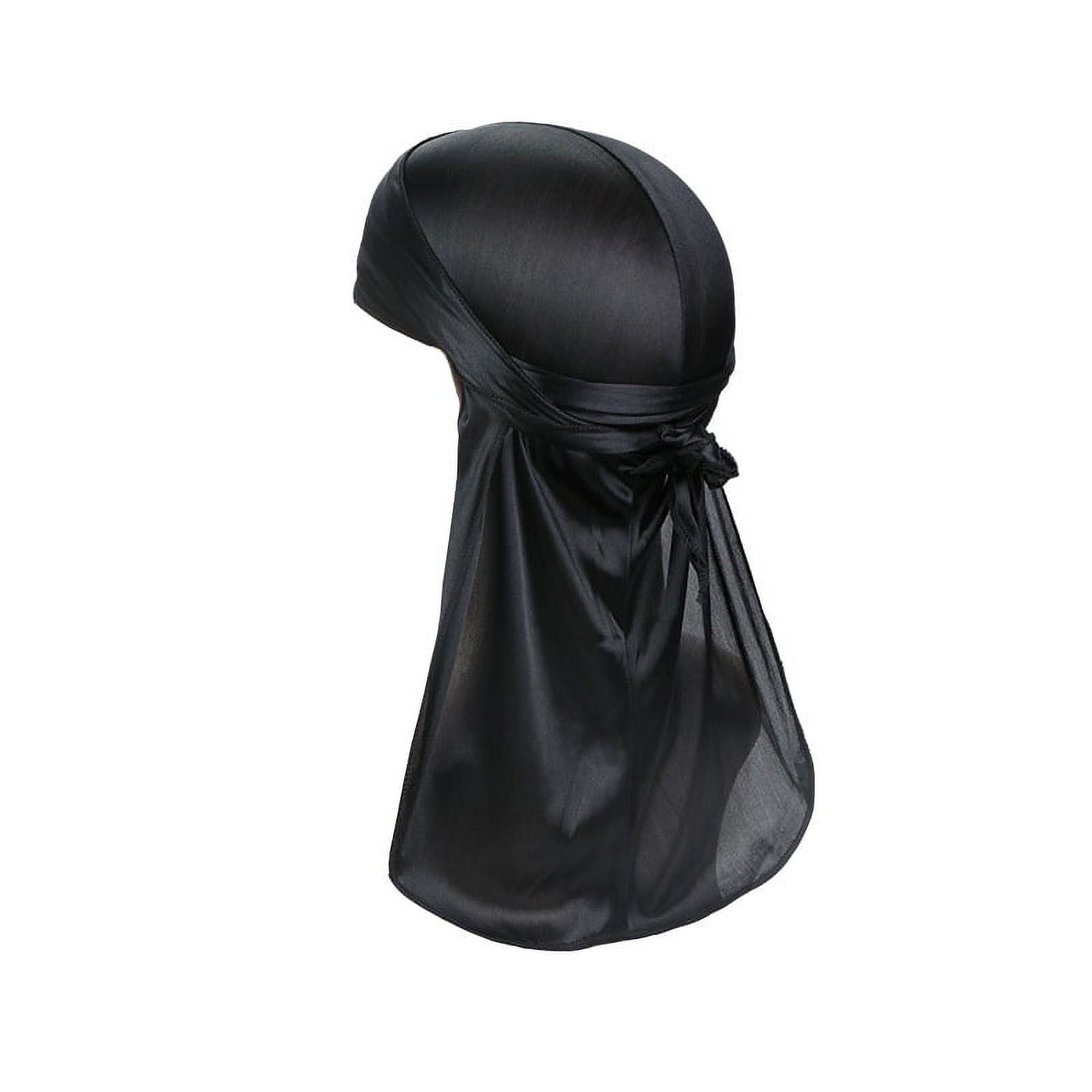 Toptie Silky Durag Headwraps Extra Long Tail Wide Straps for 360 Waves ...