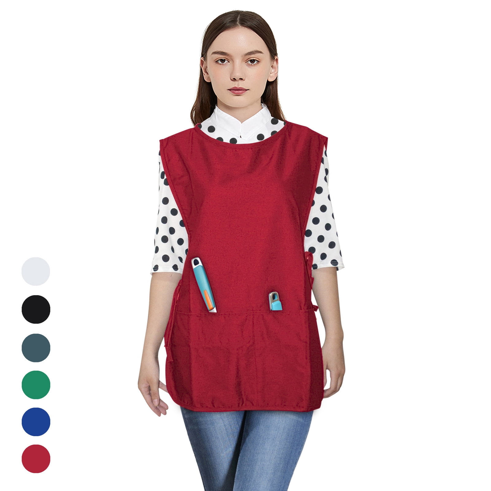 Toptie Unisex Work Uniform Apron, Cobbler with 2 Pockets, Art Smock, 80 ...