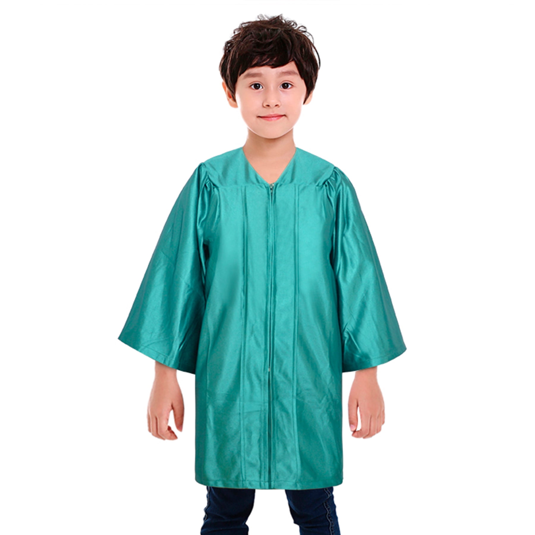 Toptie Unisex Kindergarten Kids Graduation Gown Choir Robe-Light Green ...