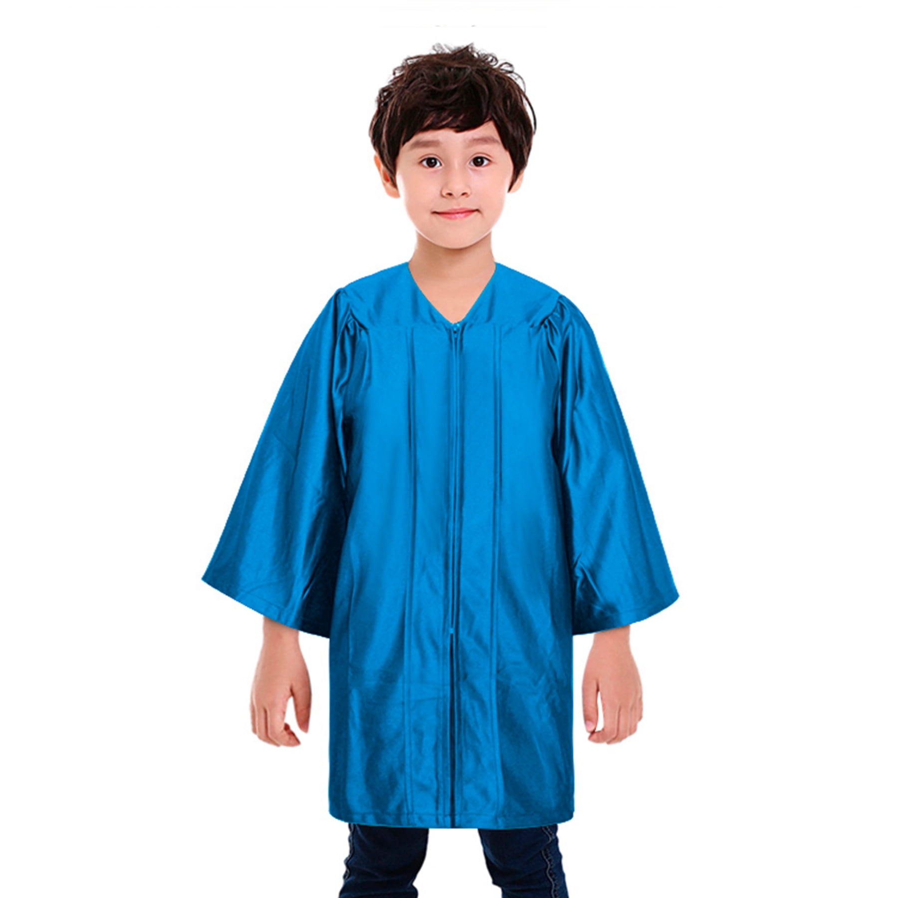 Toptie Unisex Kindergarten Kids Graduation Gown Choir Robe-Royal Blue-L ...