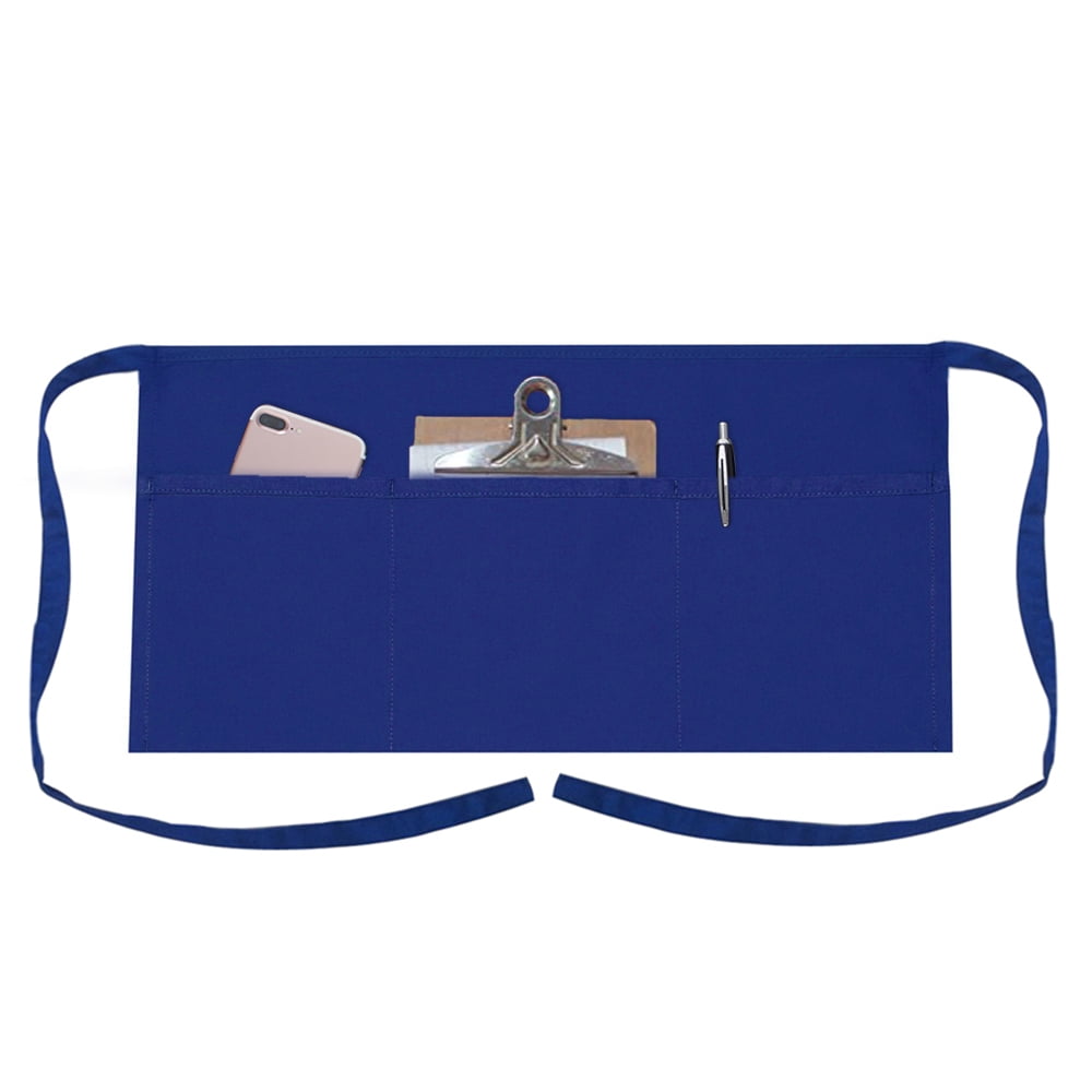 Toptie Waitress Waiter Server Bistro Waist Apron with 3 Pockets ...