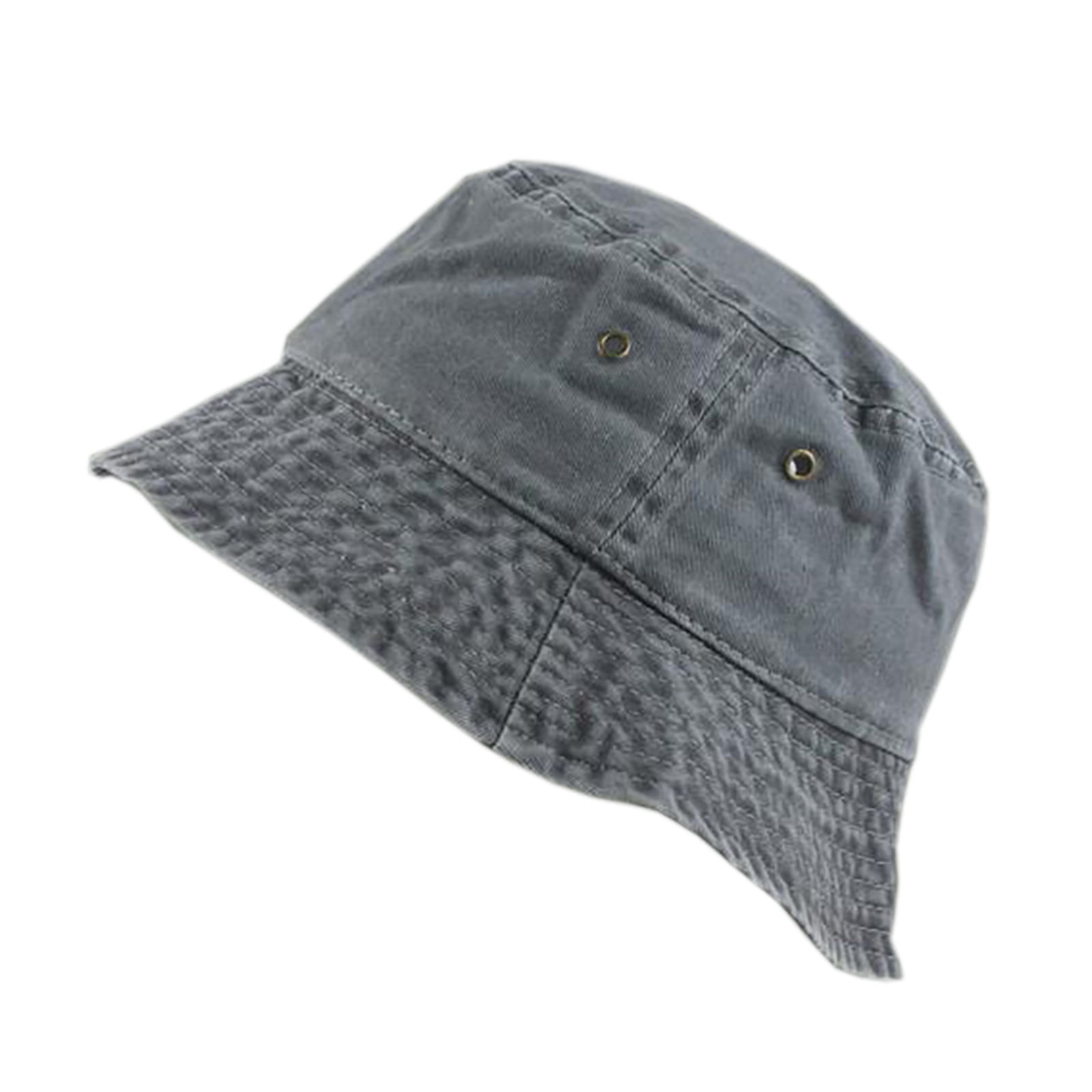 Toptie Washed Cotton Bucket Sun Hat UV Protection Vintage Summer ...