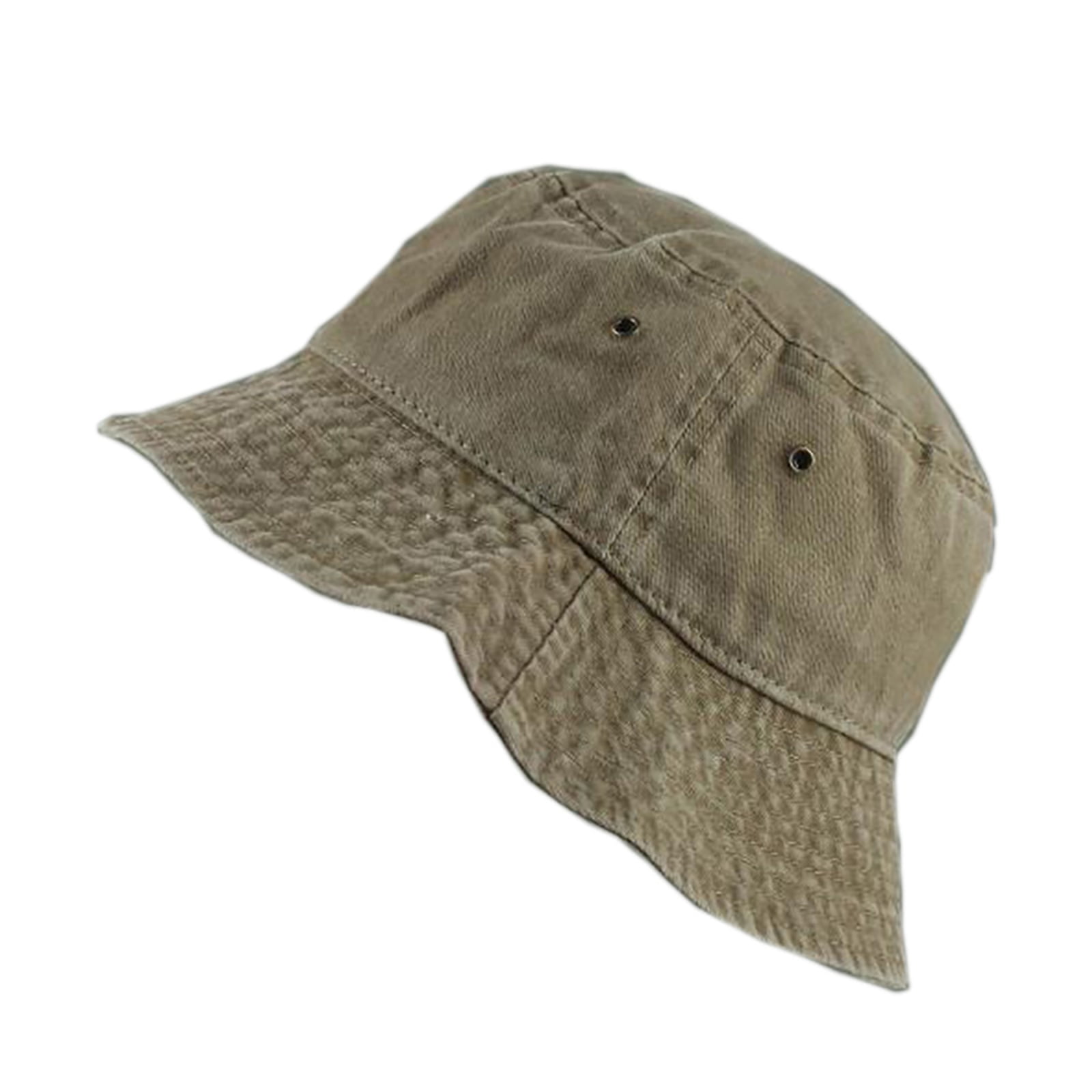 Toptie Washed Cotton Bucket Sun Hat UV Protection Vintage Summer ...
