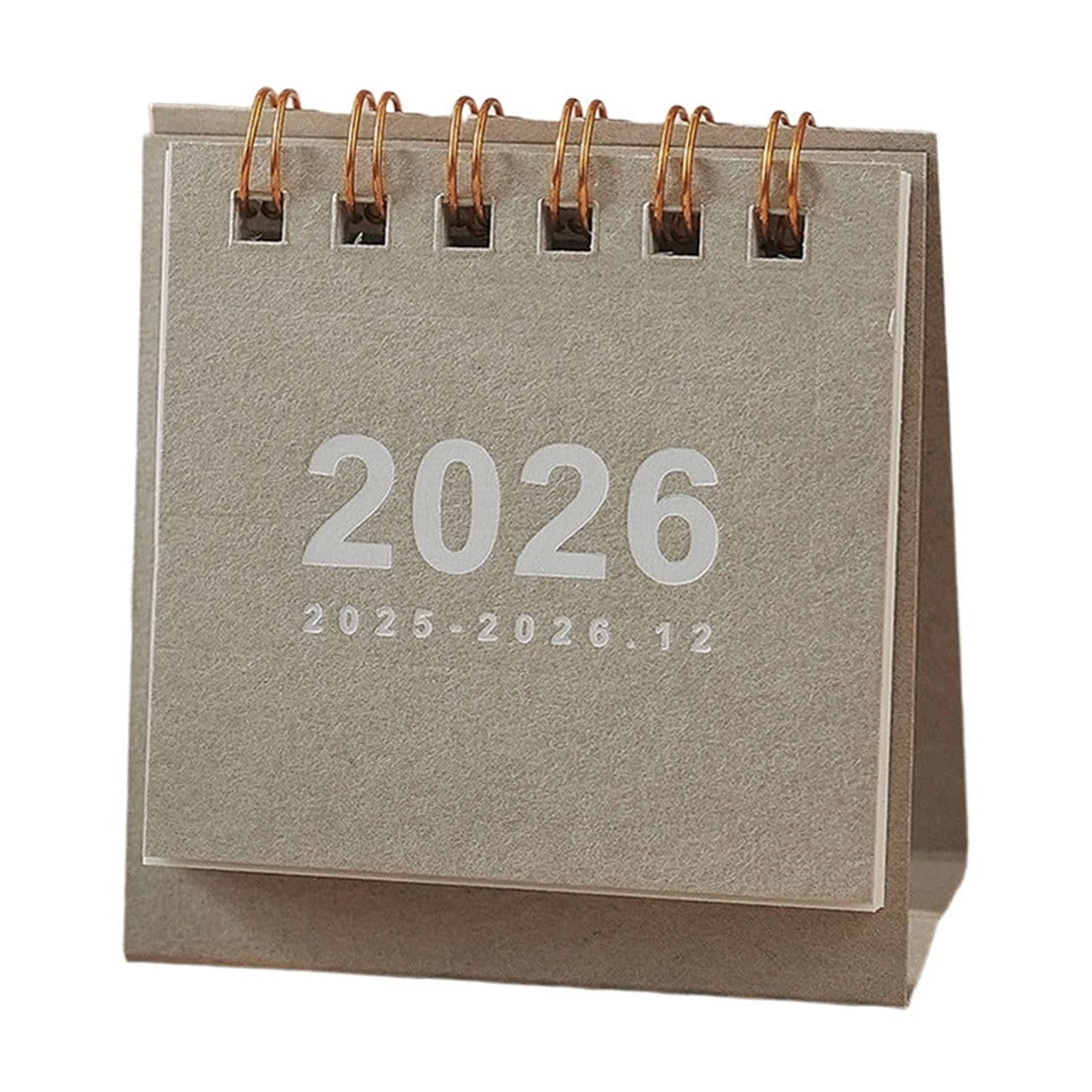 Topukaiba 2026 Small Desk Calendar Vintage Mini Small Calendar Desktop ...