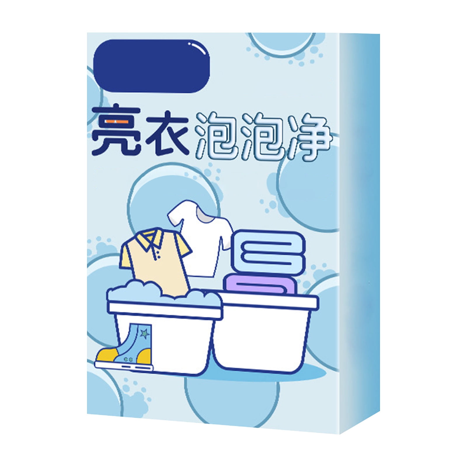 Topukaiba Effervescent Laundry Stain Remover Tablets Bright Coat Clear ...