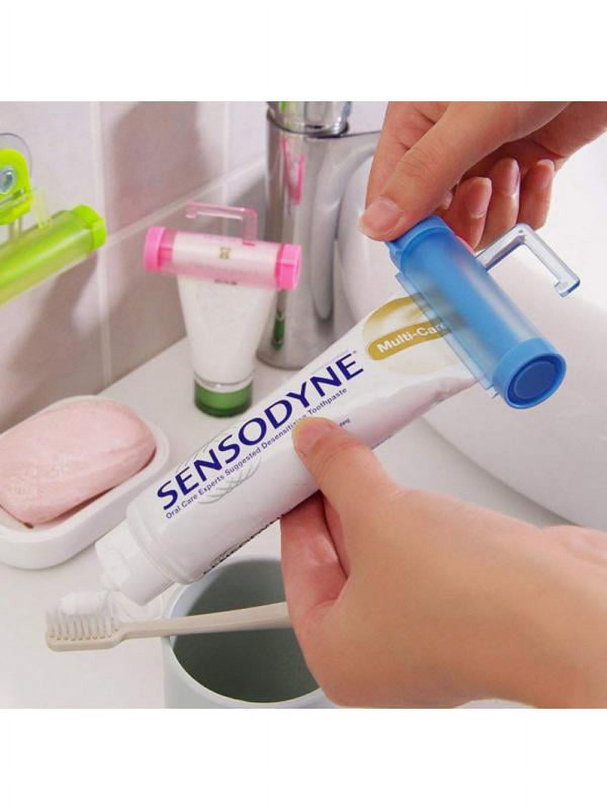 Topumt 1PC-New Toothpaste Dispenser Squeeze Toothpaste Home Tool Random ...