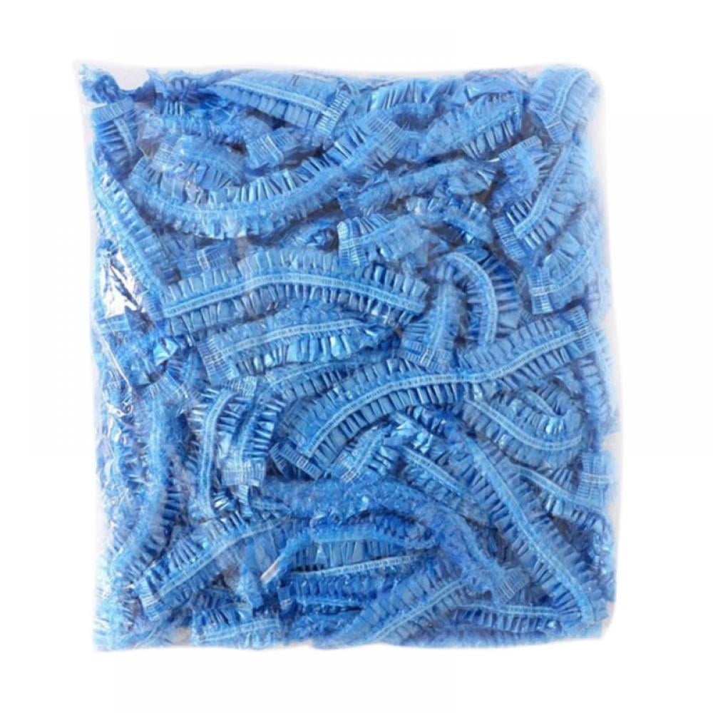 Topumt 50Pcs Disposable Shower Caps, Hair Processing Clear Plastic Caps ...