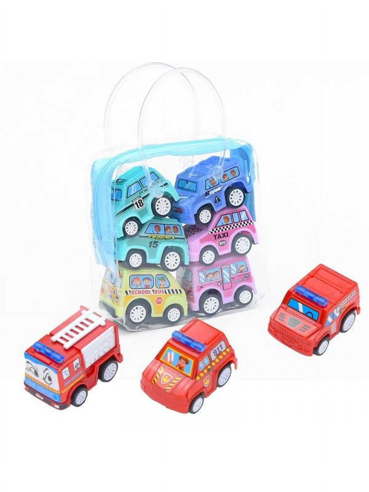 Topumt 6Pcs Classic Plastic Kids Small Pull Back Car Toys - Walmart.com
