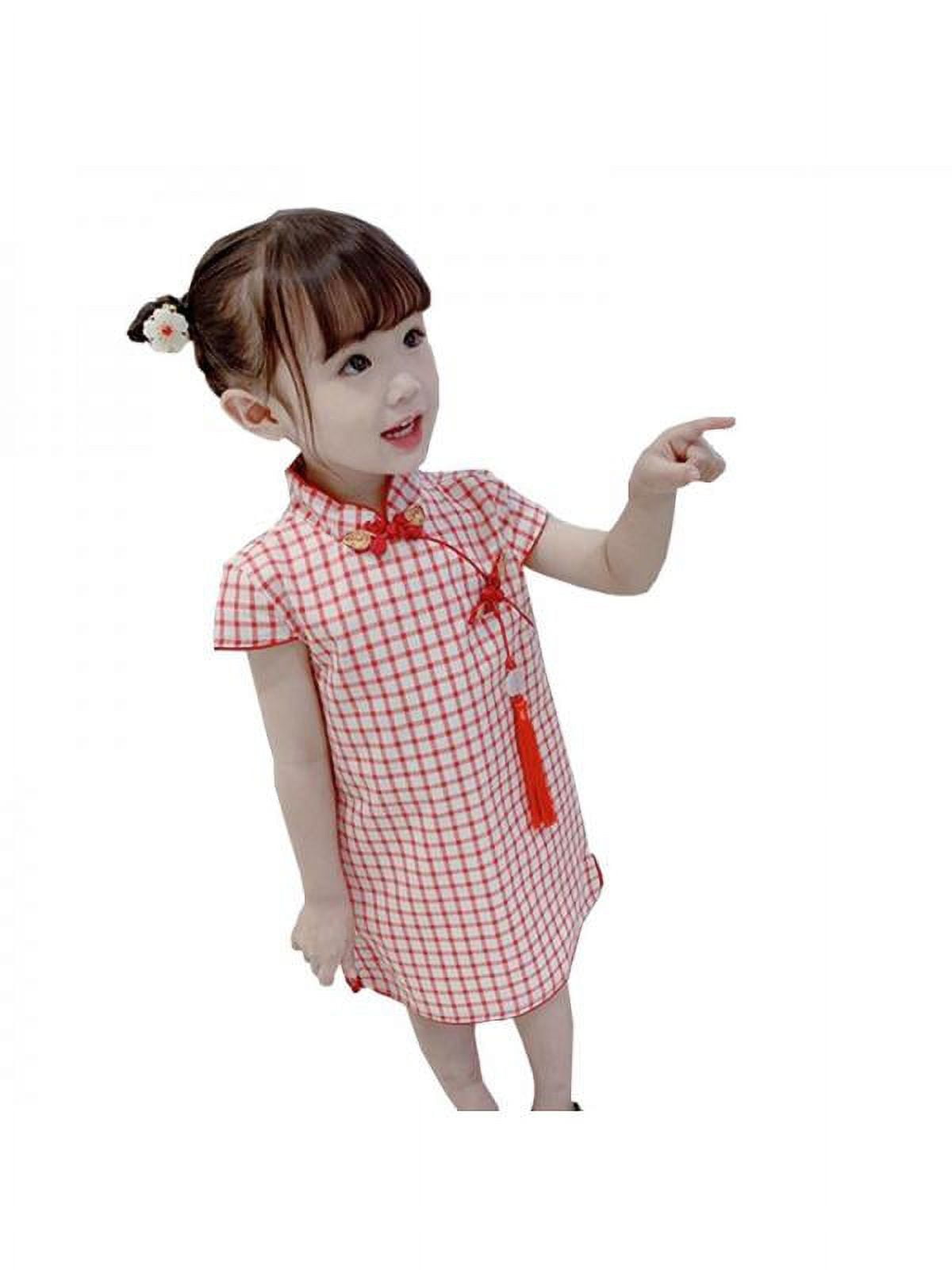 Topumt Kids Girls Dress Jacket Lattice Skirt Coat Winter Hoodes Tops ...