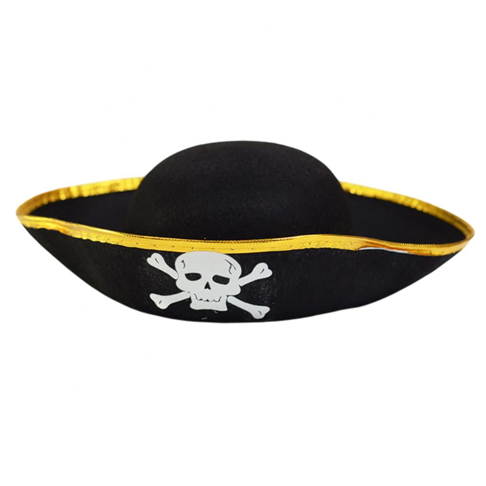 Topumt Felt Pirate Hat for Kids & Adults, Themed Pirate Costume Party ...