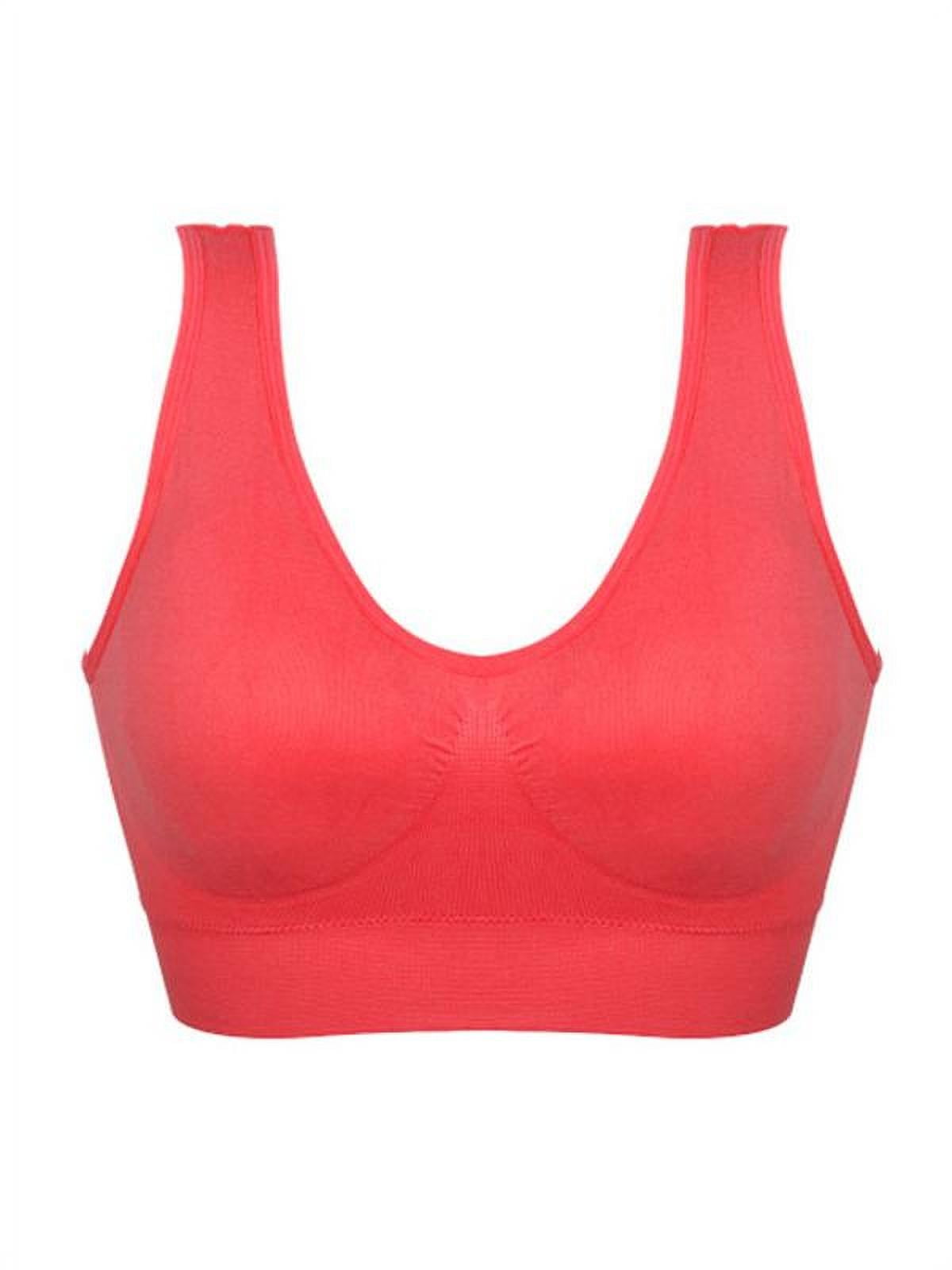 Topumt Women Racerback Sports Bra Yoga Running Padded Stretch Bra ...