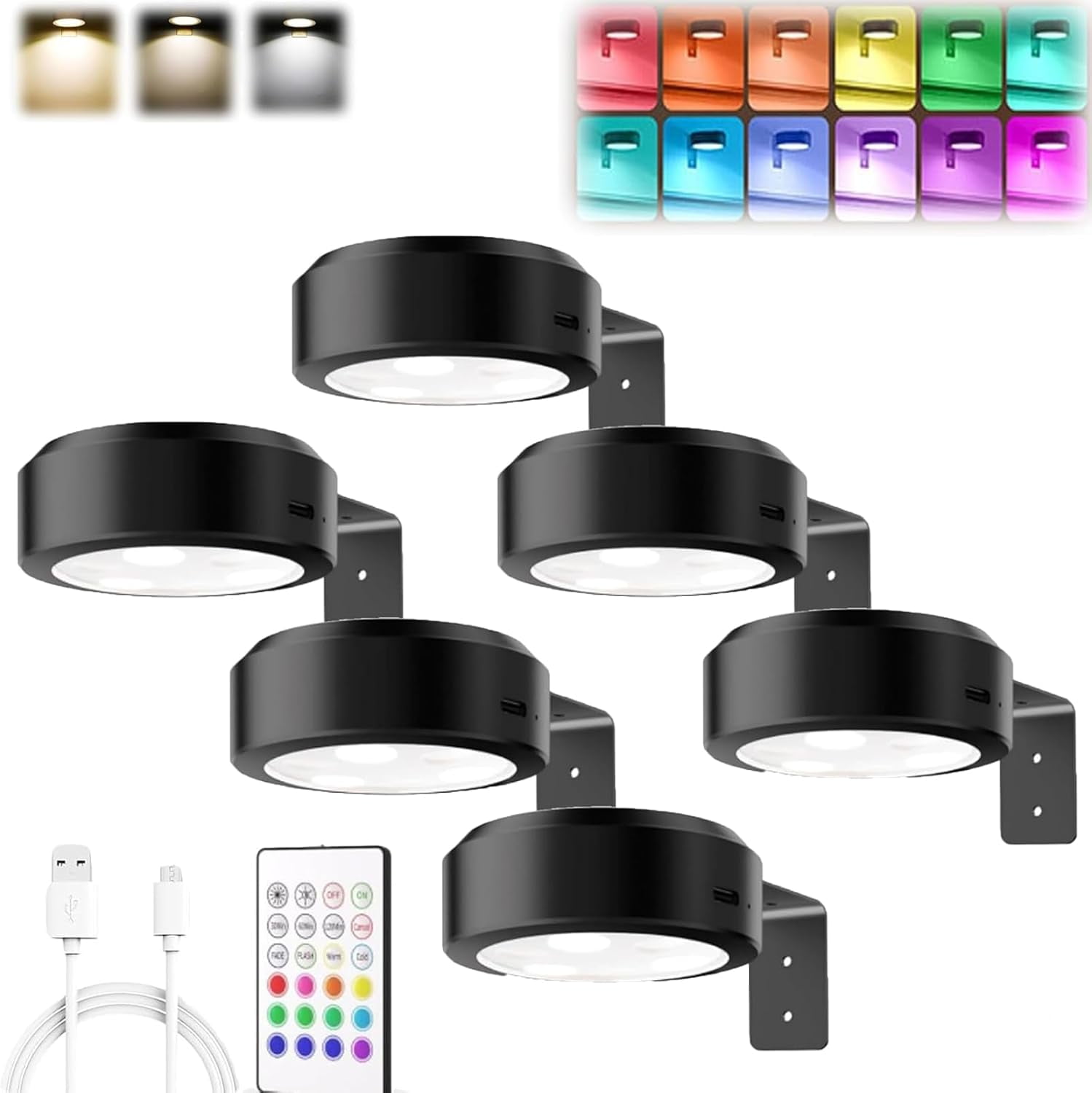 Topveden Picture Lights for Wall, LED Art Display Light Battery Powered ...