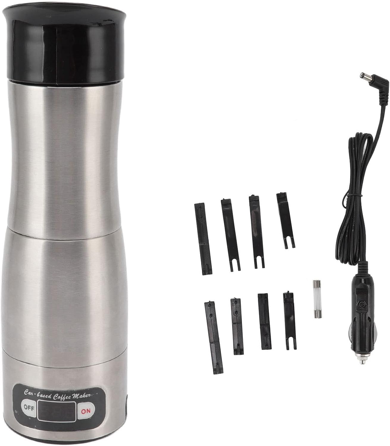 Topyond Car Coffee Maker 12V 24V Portable, Travel Coffee Machine with 5 ...