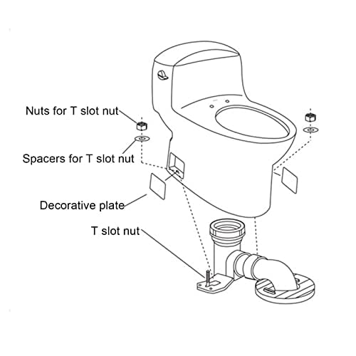 Topyond Toilet Shifter, Toilet Drain Pipe Connector, Thickened PP ...