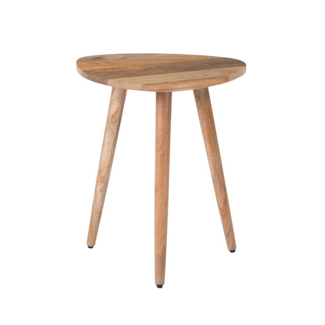 Tora End Table Solid Mango Wood (16 x 16 x 18) in Natural - Walmart.com