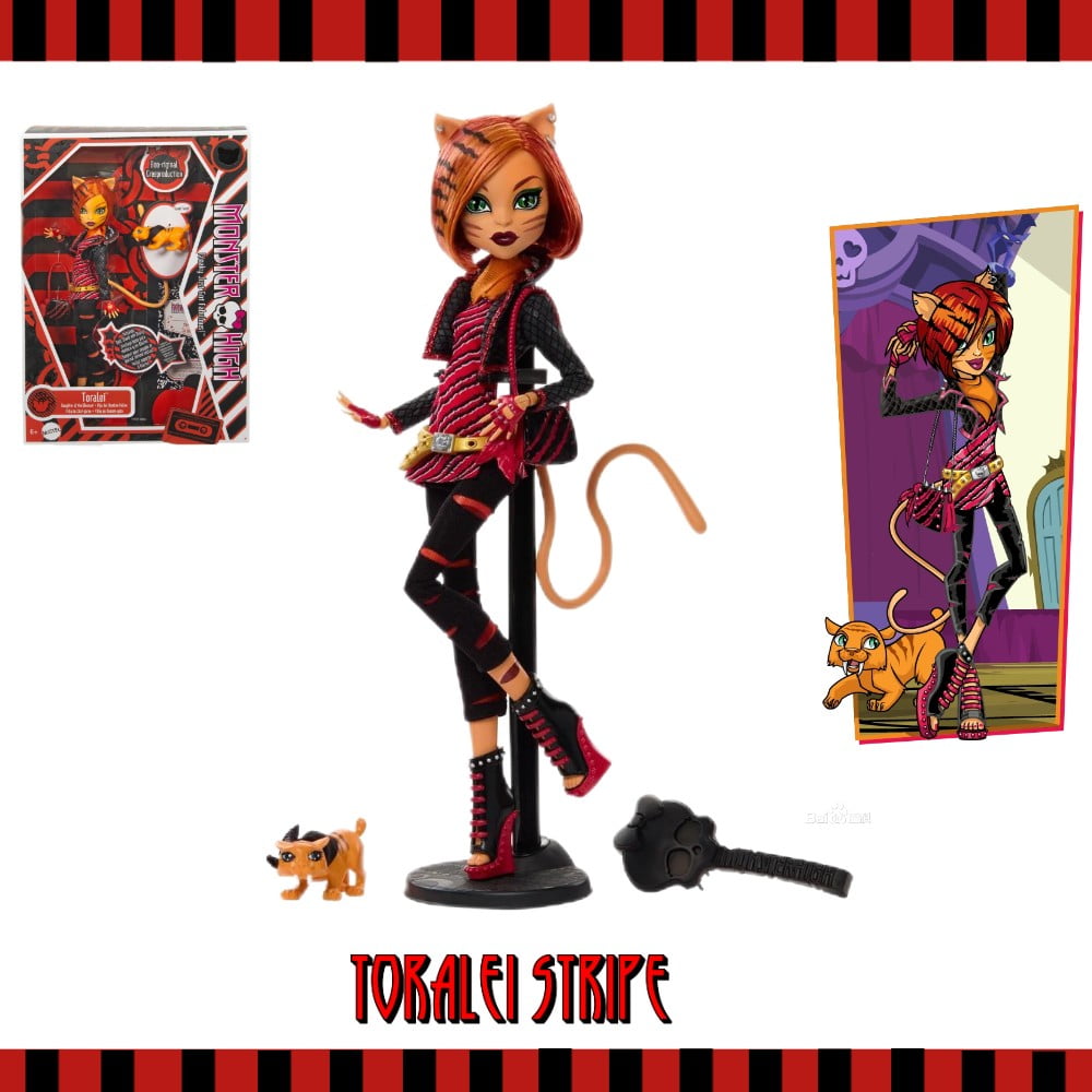 Tora1ei Stripe Doll with Pet, Monster H1gh Boo-rig1nal Creeproduction ...