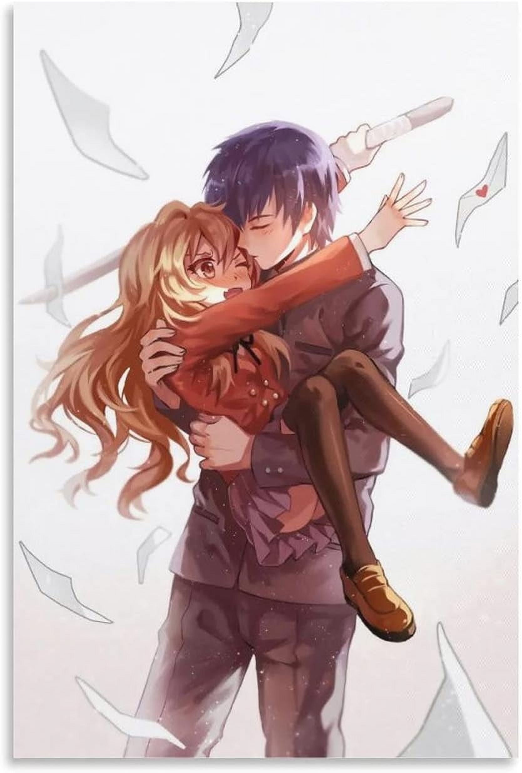 Toradora Vintage Anime Aesthetic Poster Takasu Ryuuji And Aisaka Taiga ...