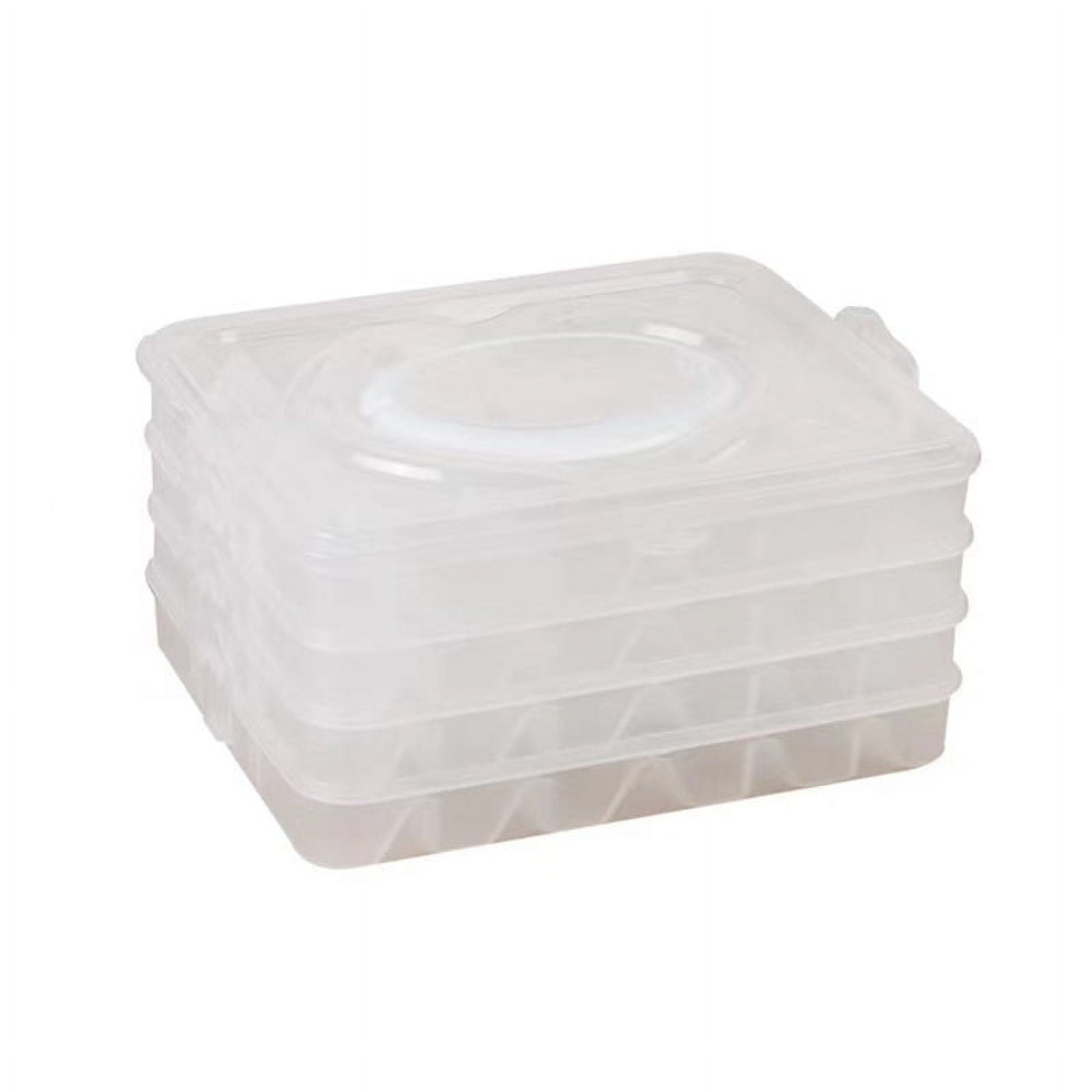 Torage Box Multi-Level Quick-Frozen Dumpling Box Transparent ...