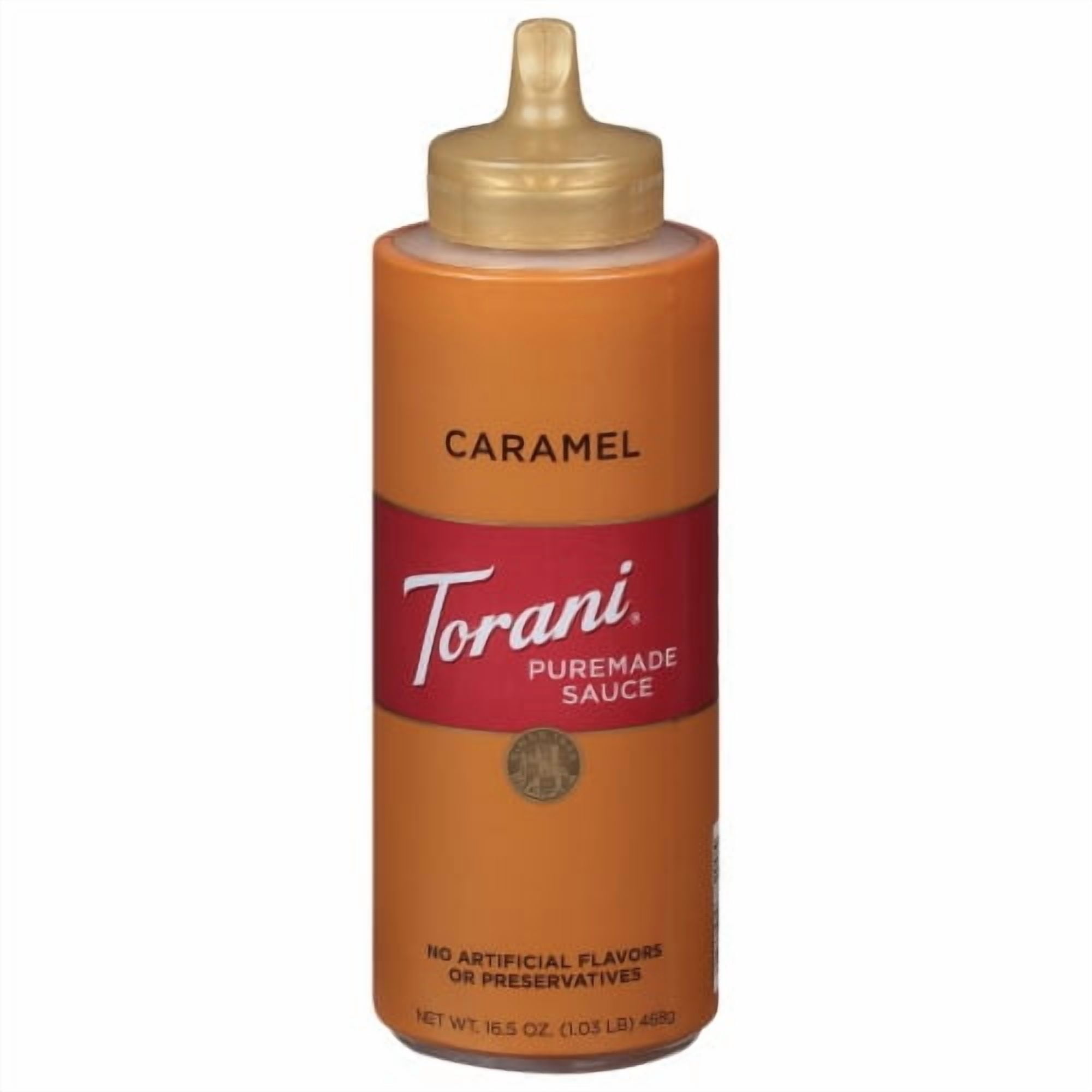 Torani Puremade Caramel Flavoring Sauce, 16.5 Oz, Rich Creamy Butter ...