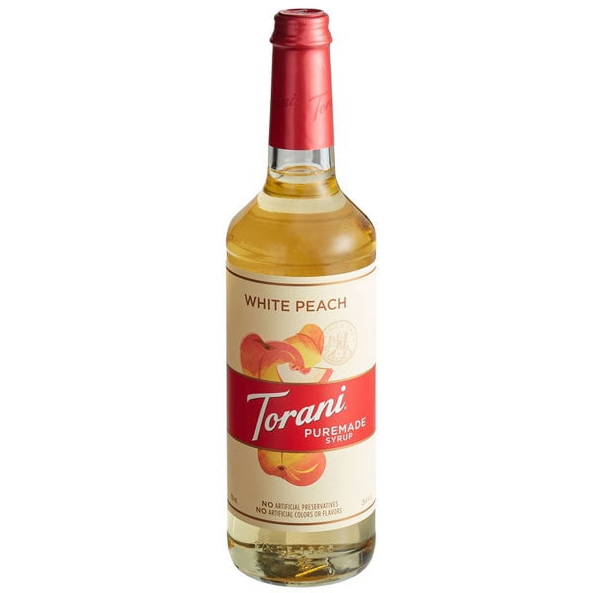 Free Shipping! Torani White Peach Flavoring Syrup 750 mL with Pure Cane ...